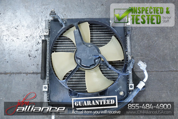 JDM 96-00 Honda Civic OEM A/C Condenser With Fan EK EJ D15B D16A B16 ...