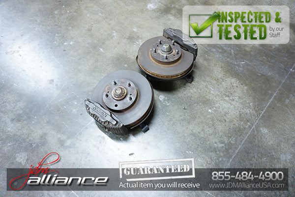 JDM 90-96 Nissan 300ZX Z32 Front 4pot Brakes Rotors Hubs Calipers ...